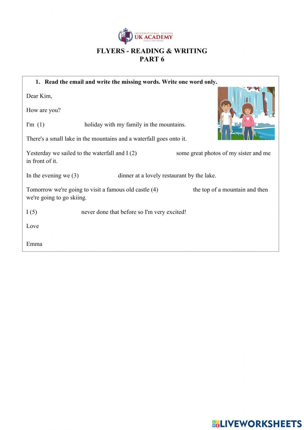 4048640 | Flyers - Reading - Writing Part 6 | NGUYỄN THỊ