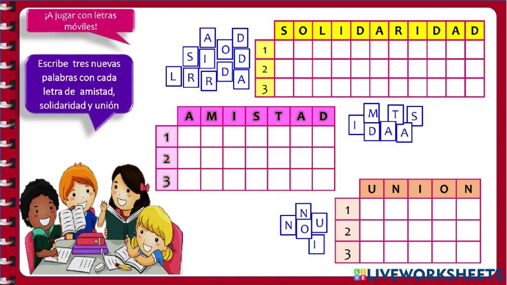 La solidaridad | Free Interactive Worksheets | 1500129