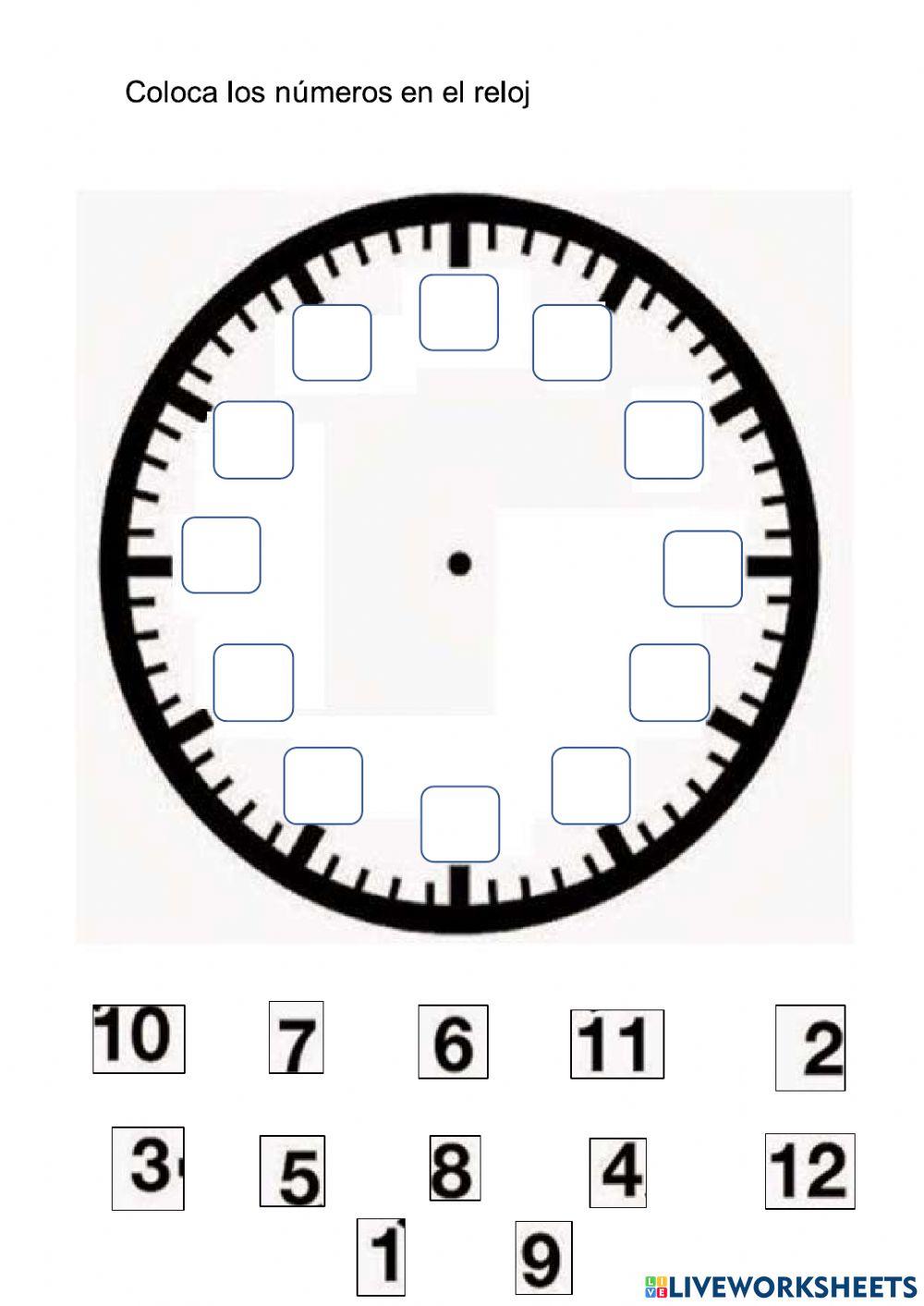 Reloj interactive exercise for PRIMARIA | Live Worksheets