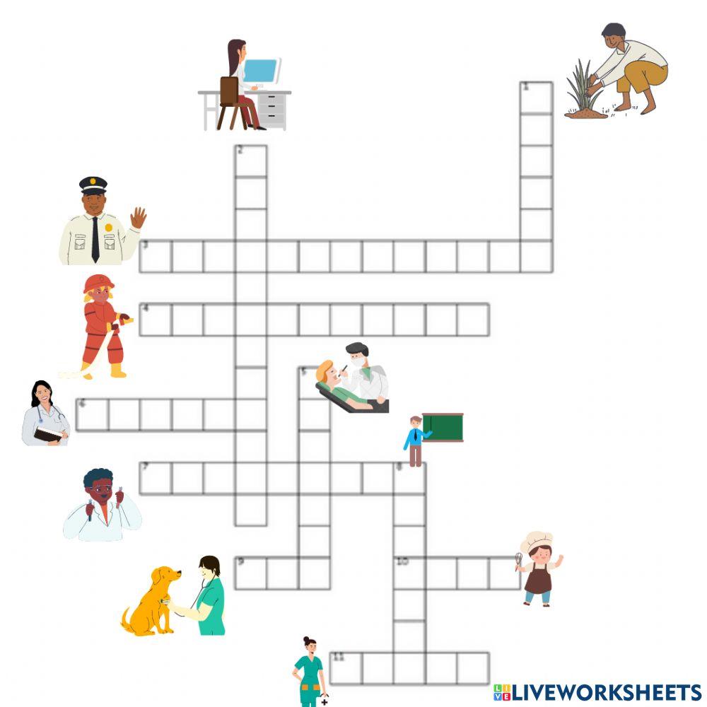 Jobs | Free Interactive Worksheets | 1501221