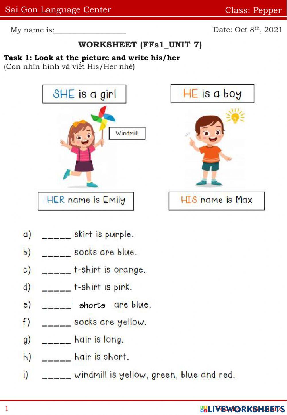 Homework-class Pepper (Oct 8th) worksheet | Live Worksheets