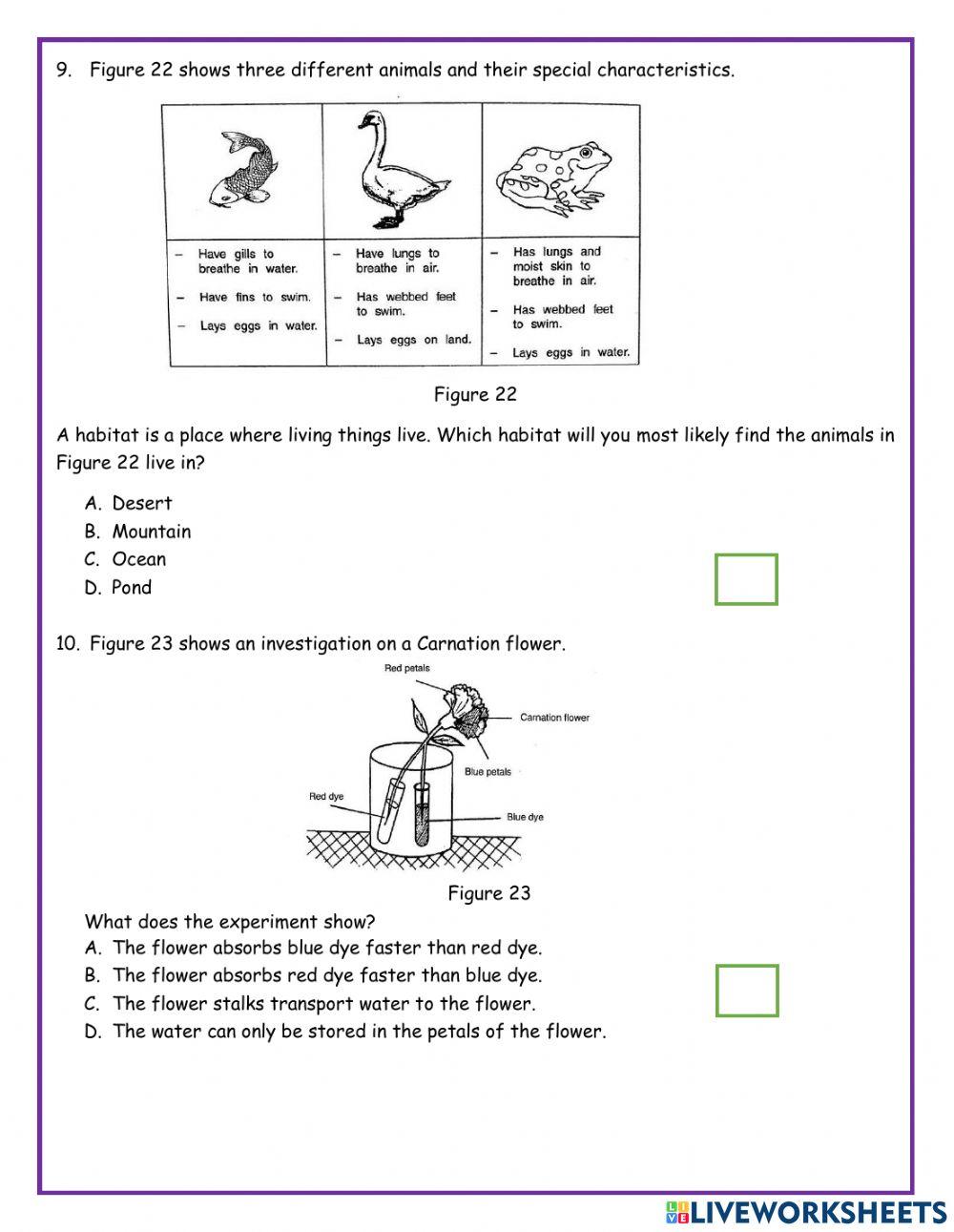 PSR Science Pap… | Free Interactive Worksheets | 1501973