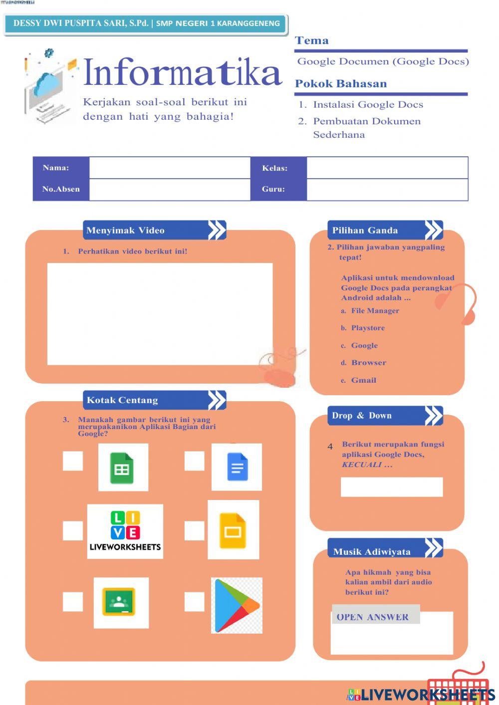 Google Dokumen 1502179 | Dessy Dwi Puspita Sari | Live
