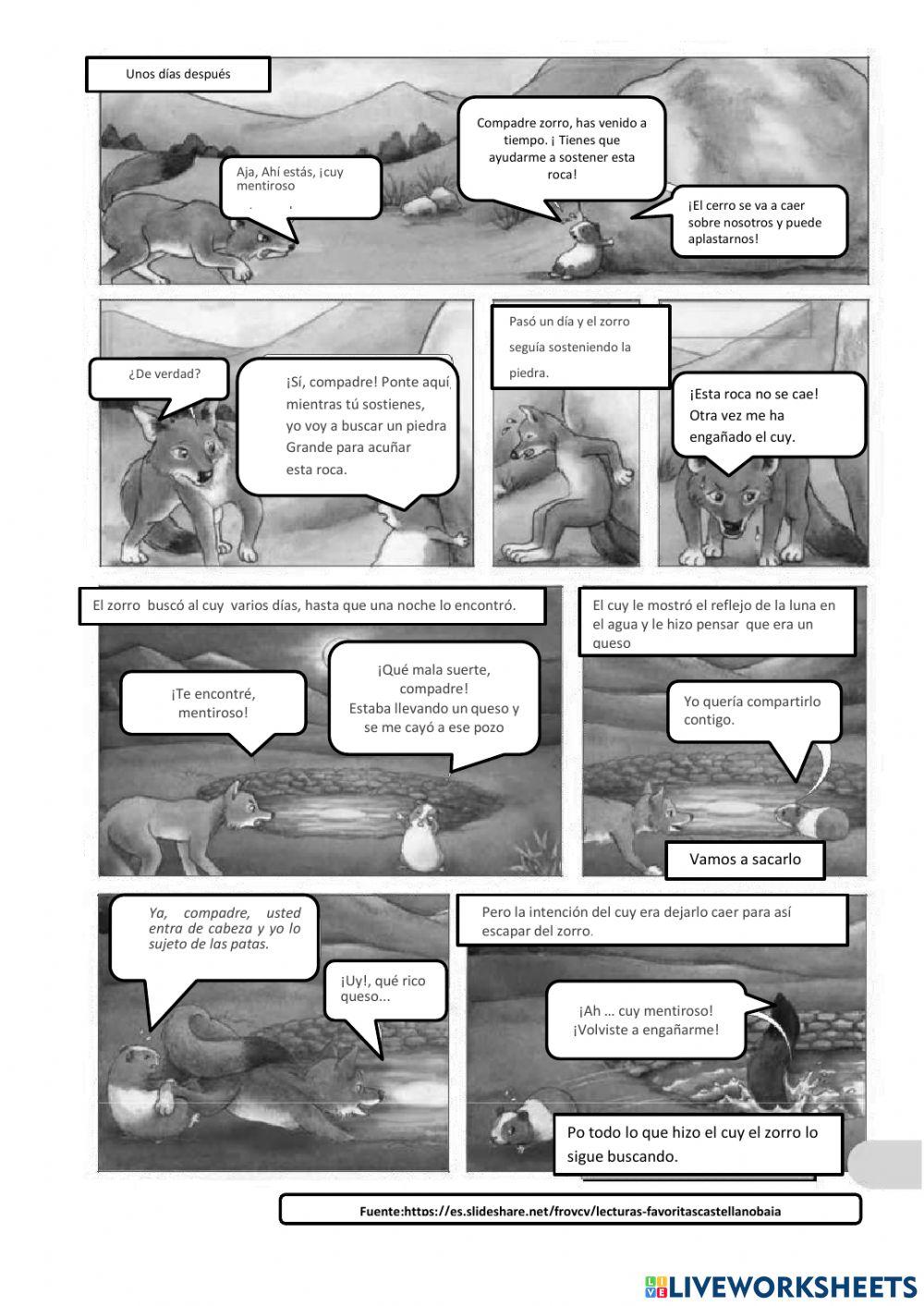 1502243 | Historieta- el zorro y el cuy | Yannet Gavidia