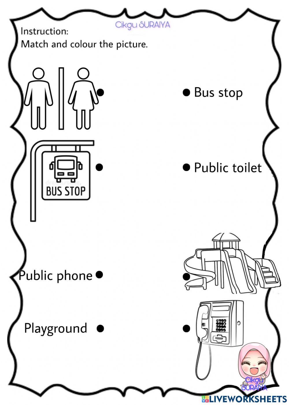 Public Facilities 1502765 | Suraiya Han | LiveWorksheets