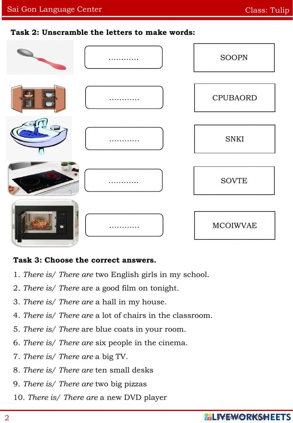Worksheet tulip interactive activity for 3 | Live Worksheets