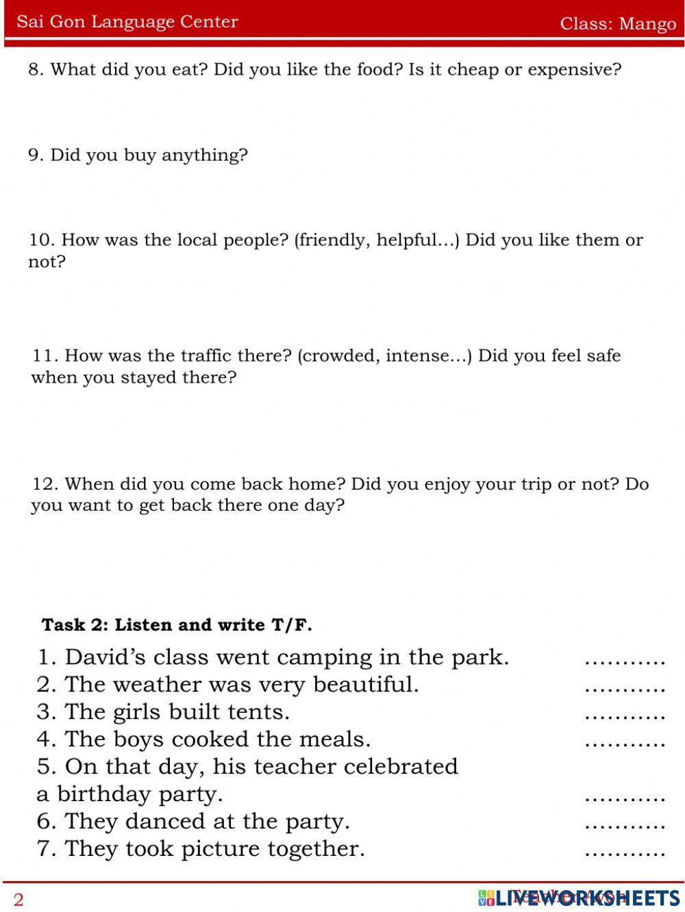 Worksheet Mango interactive worksheet for 3 | Live Worksheets