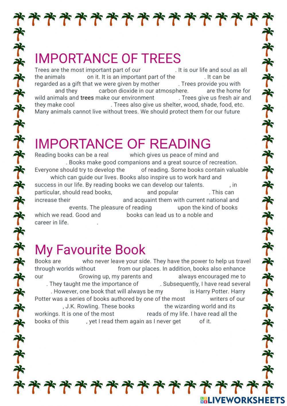 Short paragraphs | Free Interactive Worksheets | 1504220