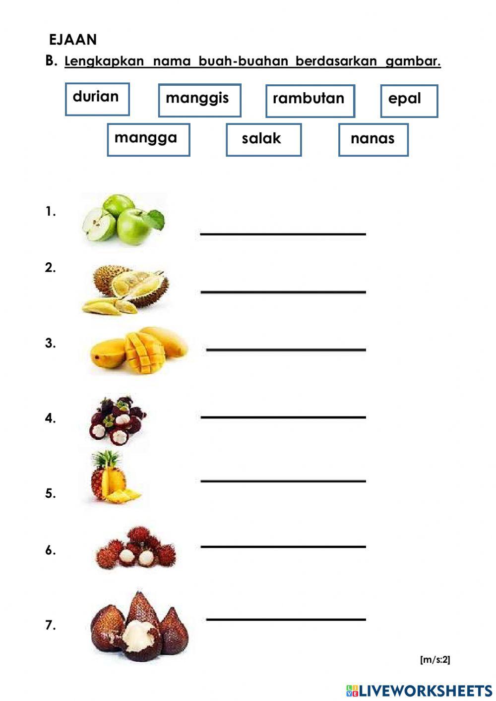 BM EJAAN THN1 25-31.10 online exercise for | Live Worksheets