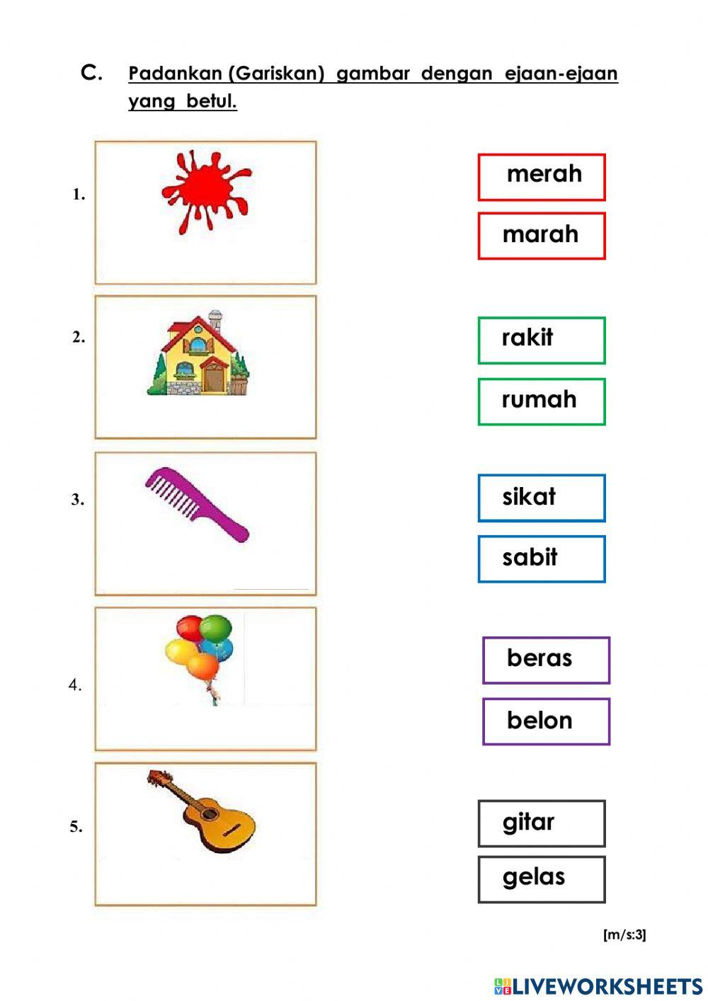 BM EJAAN THN1 25-31.10 online exercise for | Live Worksheets