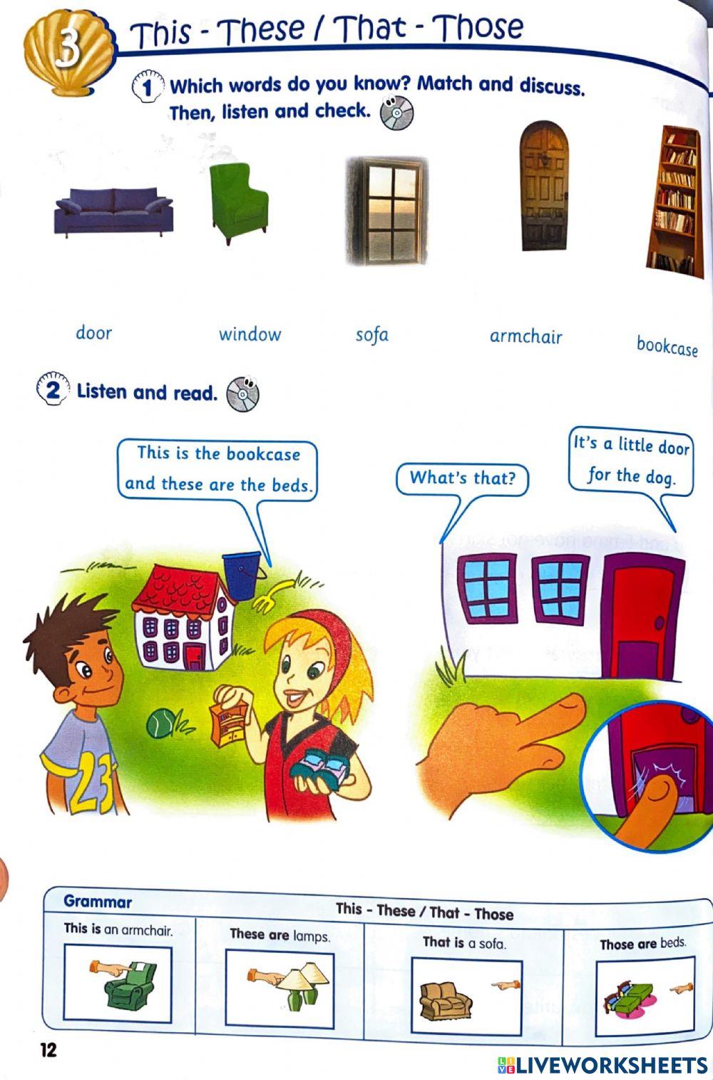 English year 3 This - These- That - Those worksheet | Live Worksheets