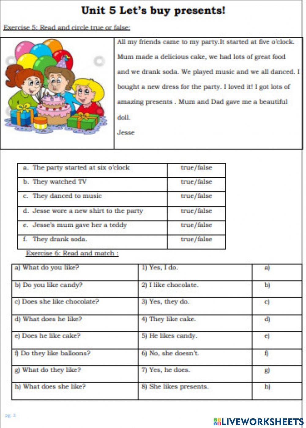 BGD-FF3-Unit 5.3 worksheet | Live Worksheets