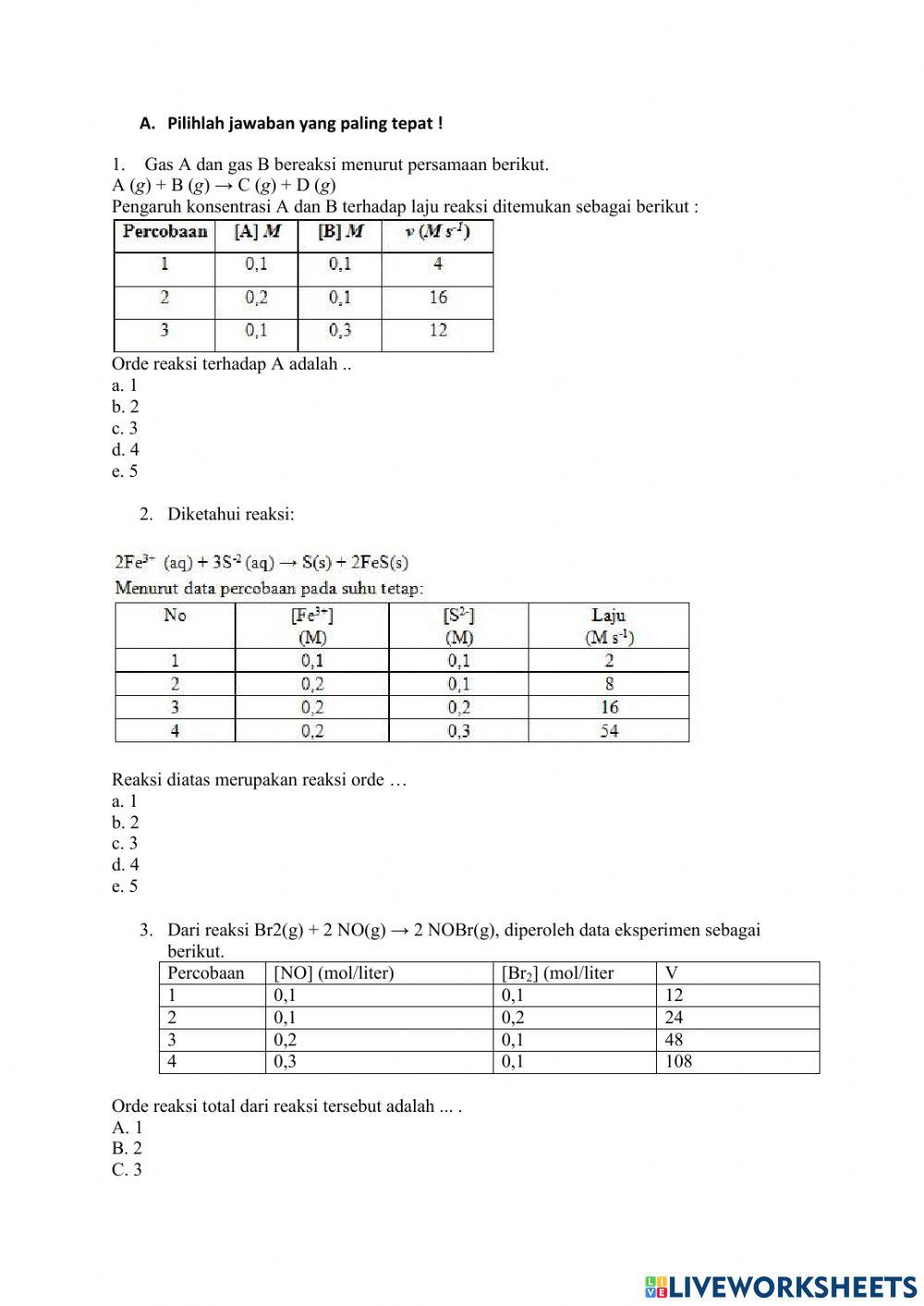 Orde rekasi 1590975 | Hotma_ria | Live Worksheets