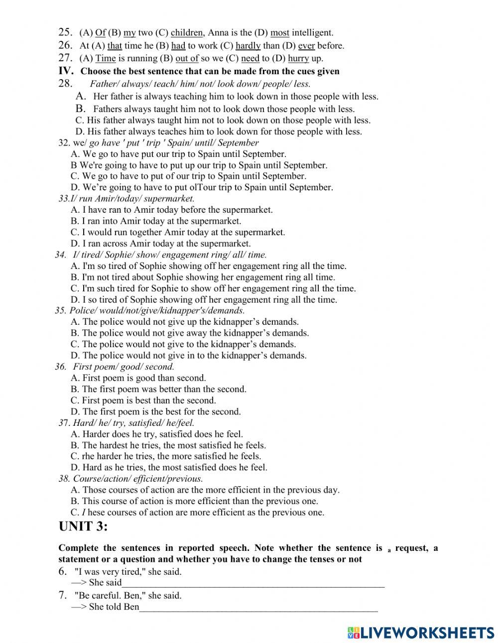G9 tong on midterm1 worksheet | Live Worksheets