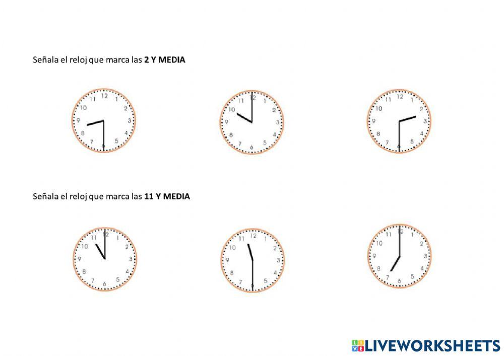 Reloj | Free Interactive Worksheets | 1591465