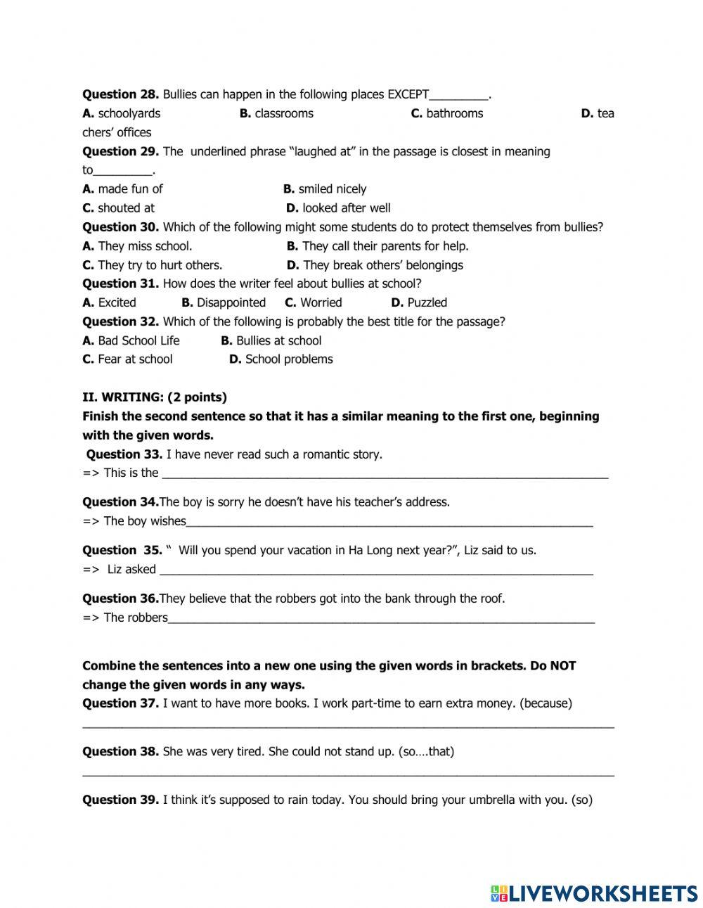 1591624 | Mid term Grade 9 1 | Giangngo6