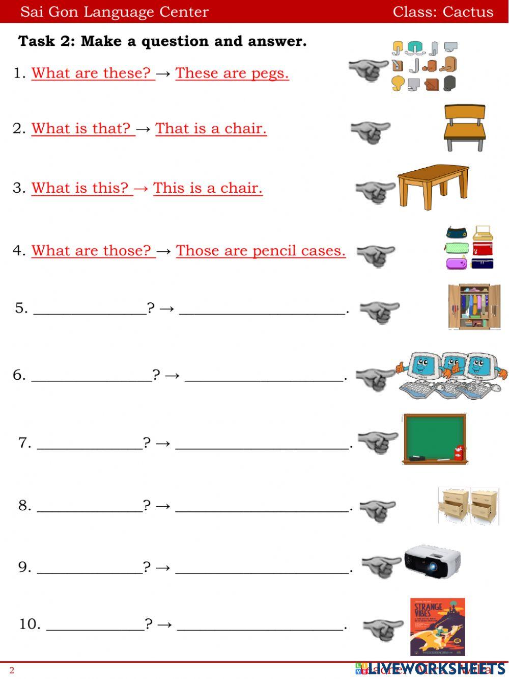 Our new thing exercise | Live Worksheets
