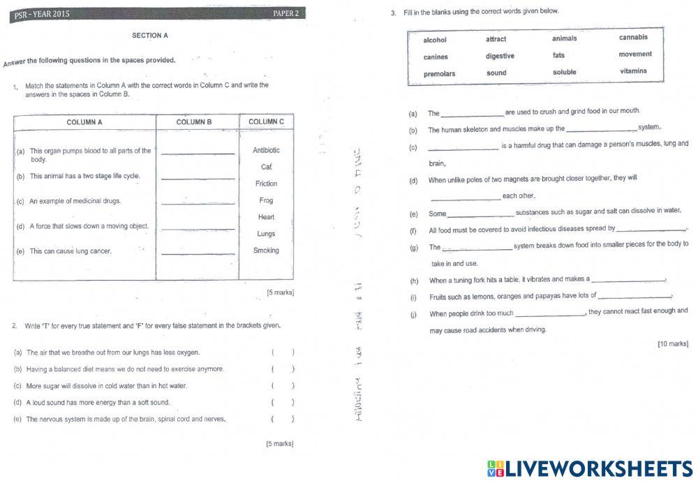 SCIENCE PSR YEAR 2015 PAPER 2 4031969 | KhalSu_lisa