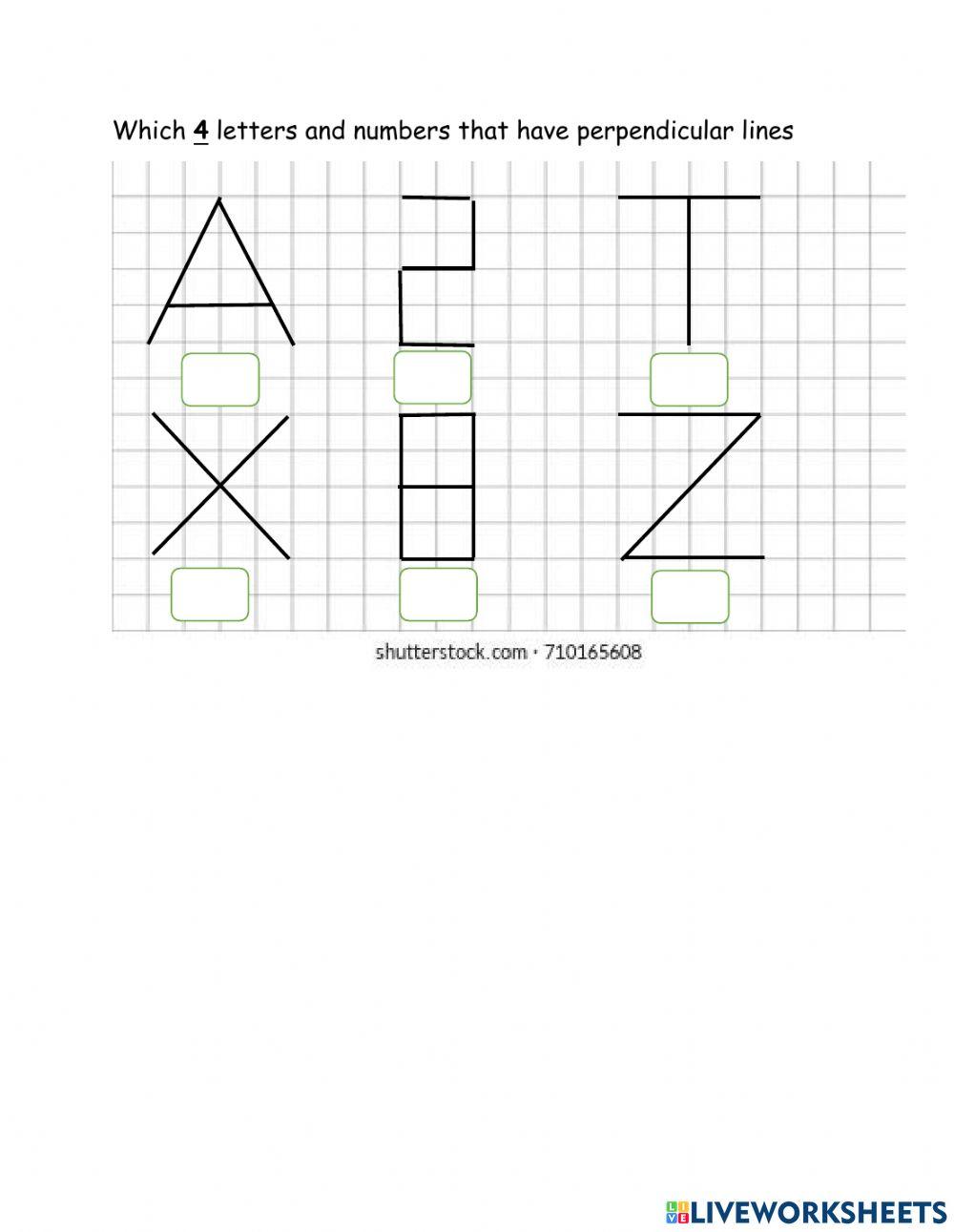 perpendicular lines year 3