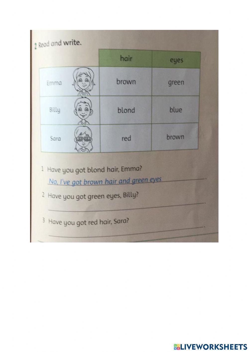 Description worksheet for 2nd | Live Worksheets