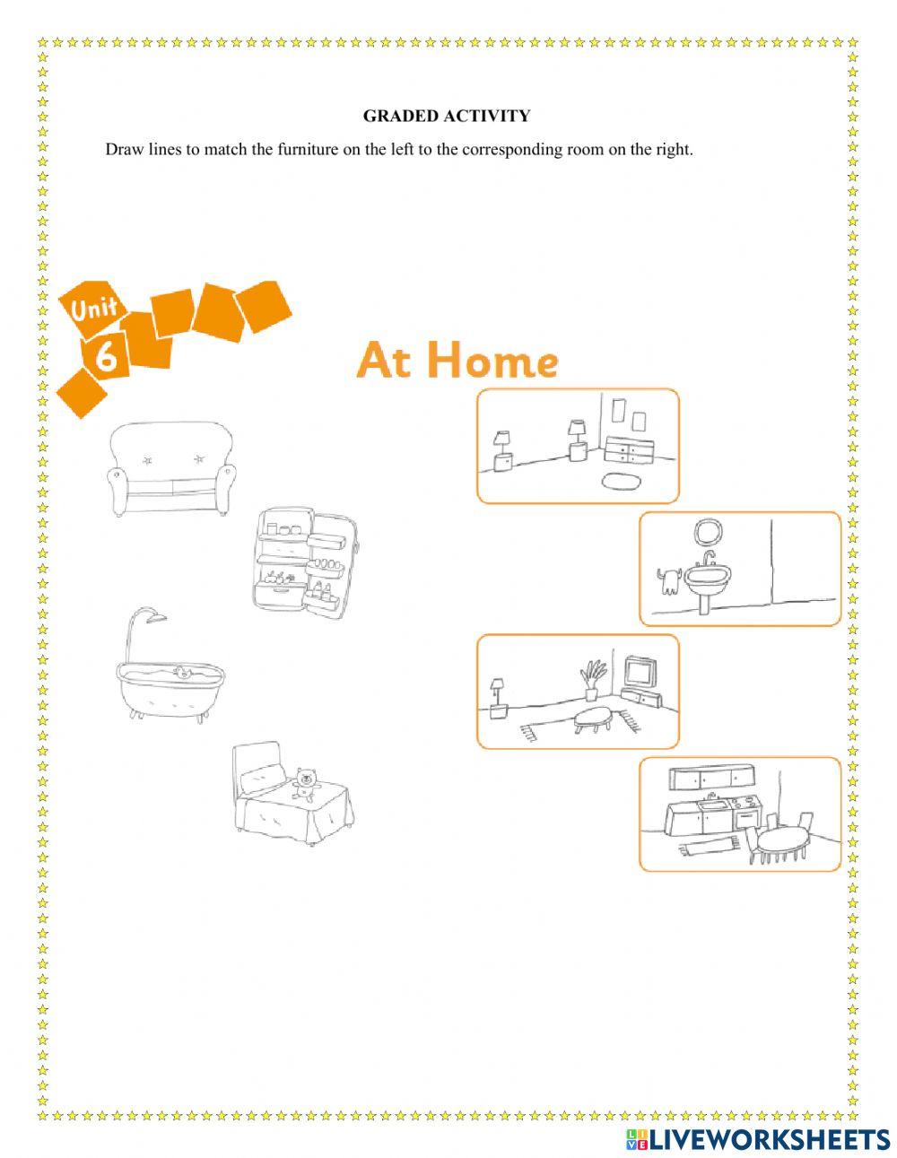 At home - Unit 6 online exercise for | Live Worksheets