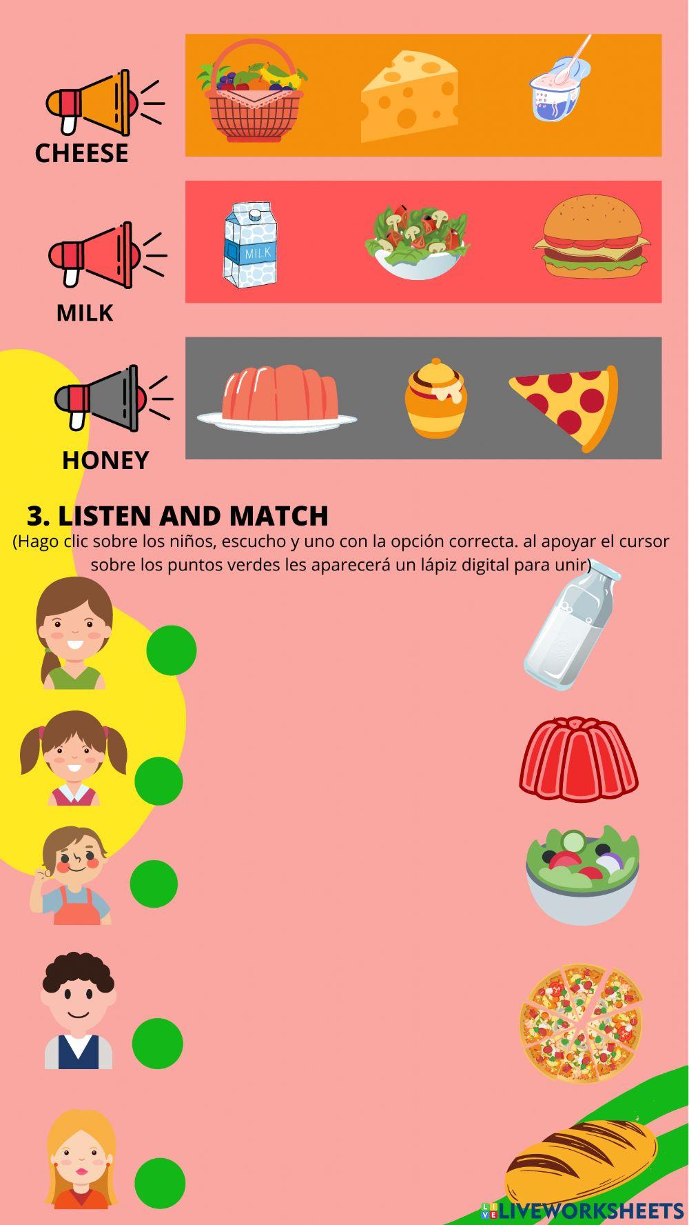 Unit 7 food | Free Interactive Worksheets | 1625461