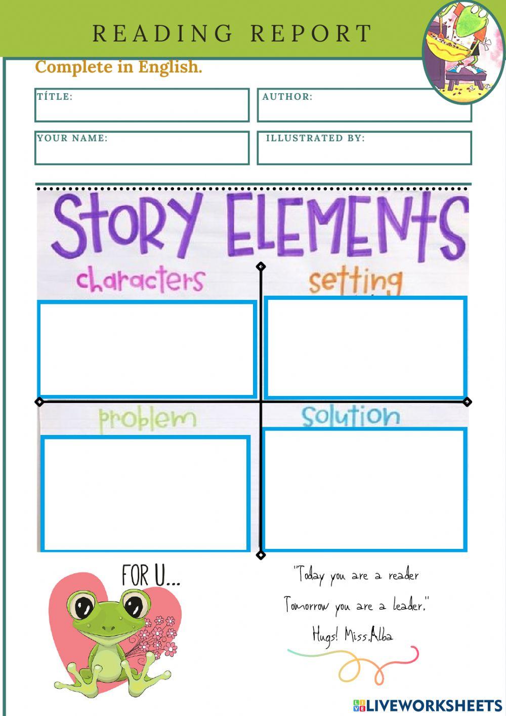 Reading comprehension online exercise for 5th grade | Live Worksheets