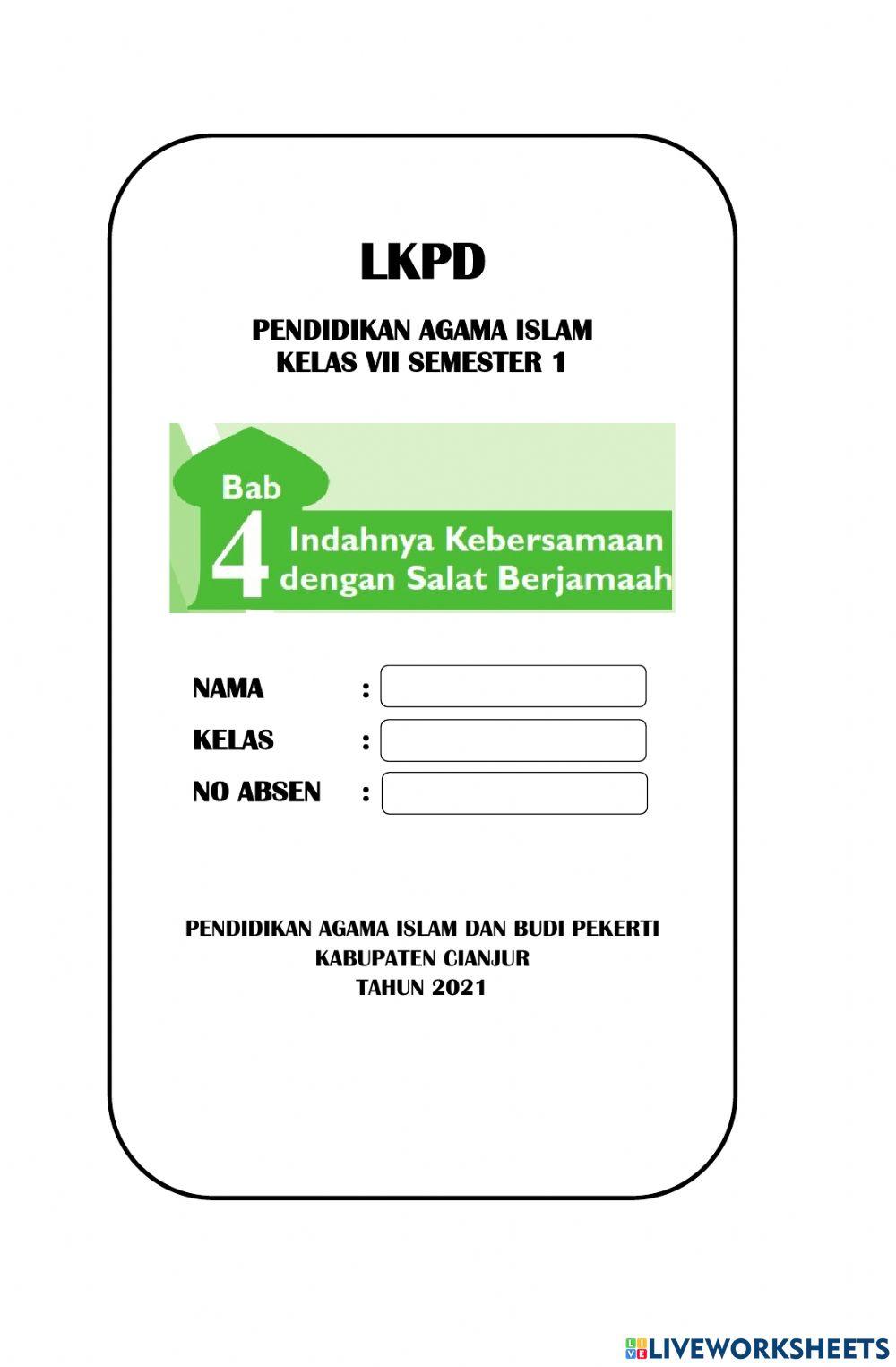 Gerakan Shalat interactive worksheet | Live Worksheets