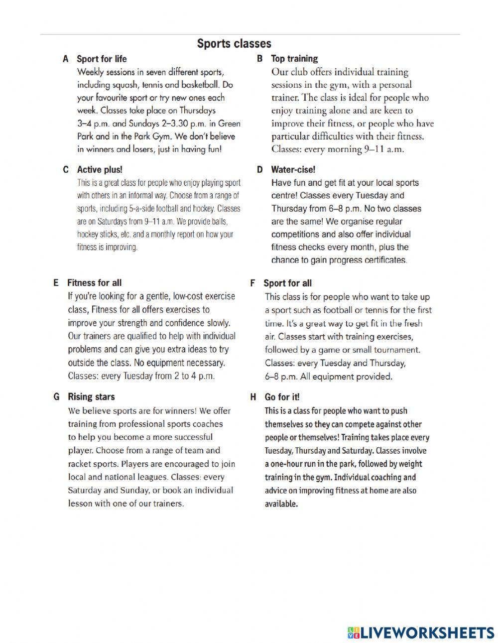 B1 interactive activity | Live Worksheets