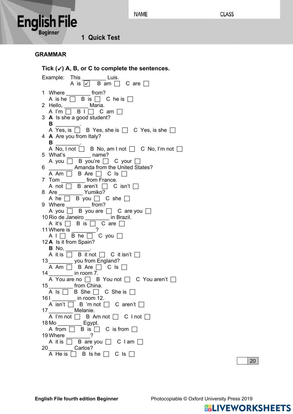 Units 1 - 2 Test | Free Interactive Worksheets | 5237031