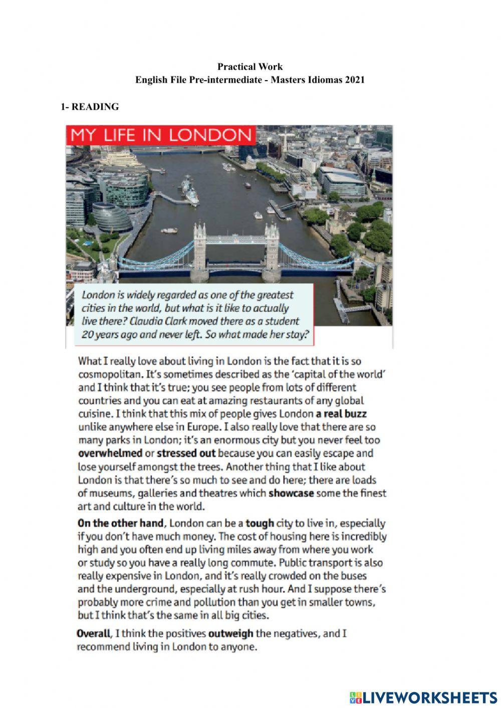 M-M PRACTICAL WORK online exercise for | Live Worksheets