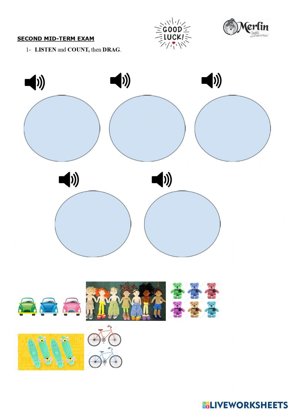Exam Rainbow 1 worksheet | Live Worksheets