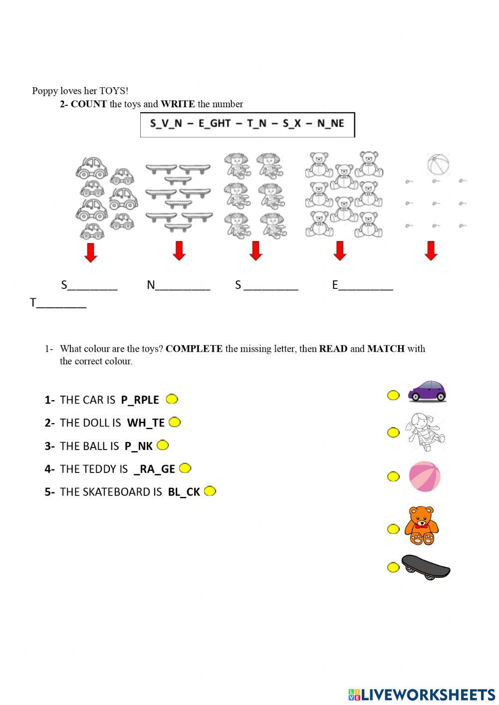 Exam rainbow 1 interactive worksheet | Live Worksheets