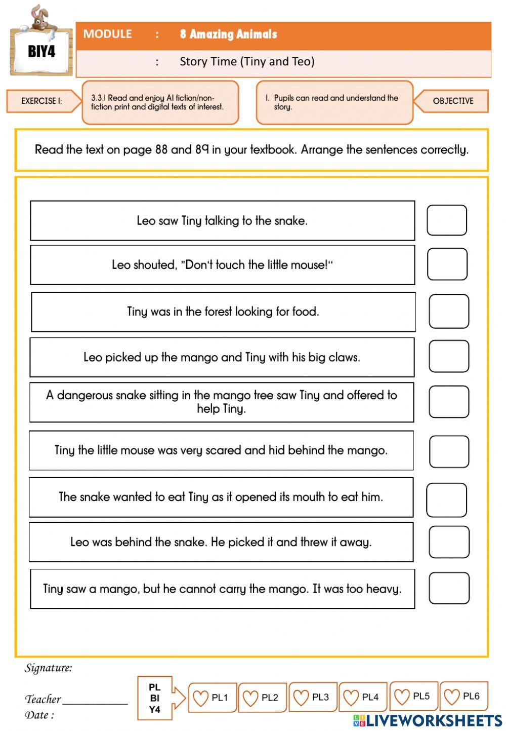 11-11 Year 4 Module 8 worksheet | Live Worksheets