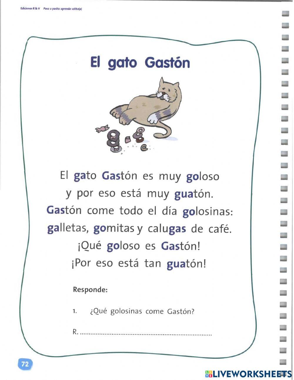 Lecturas - GA GO GU online exercise for | Live Worksheets Lecturas - GA GO GU online exercise for | Live Worksheets