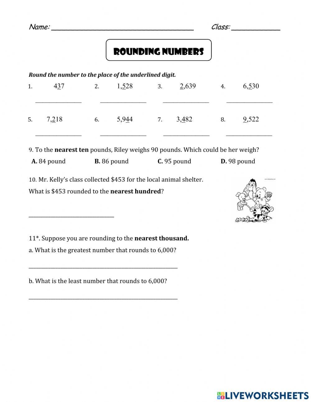 Round The Whole Numbers Worksheet Live Worksheets round-the-whole-numbers-worksheet-live-worksheets