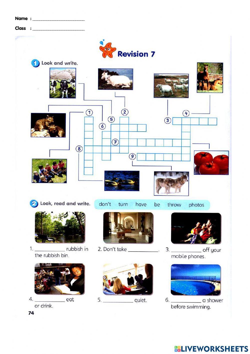 Module 7 : Out and About activity | Live Worksheets