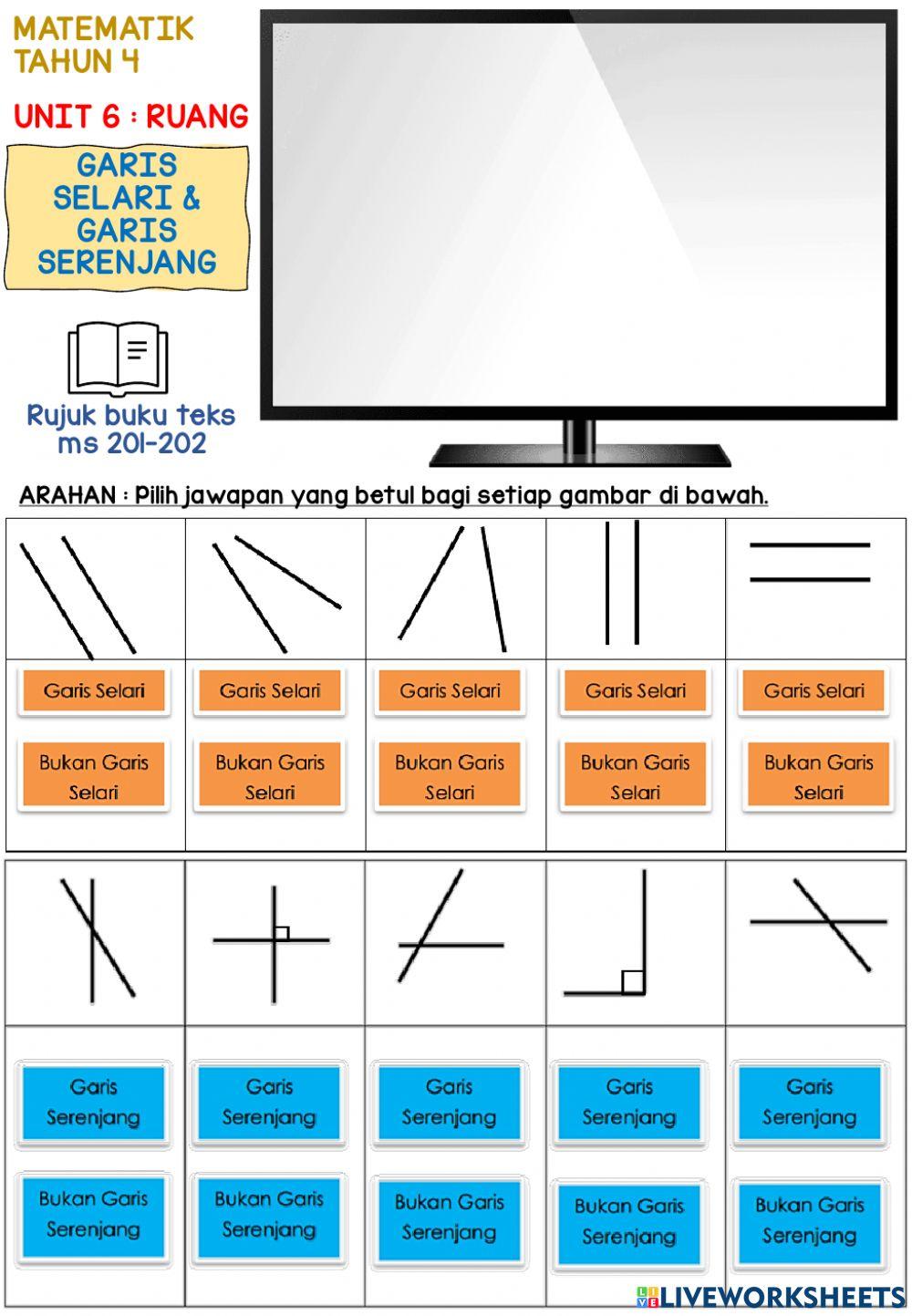 Ruang online activity for 4 | Live Worksheets