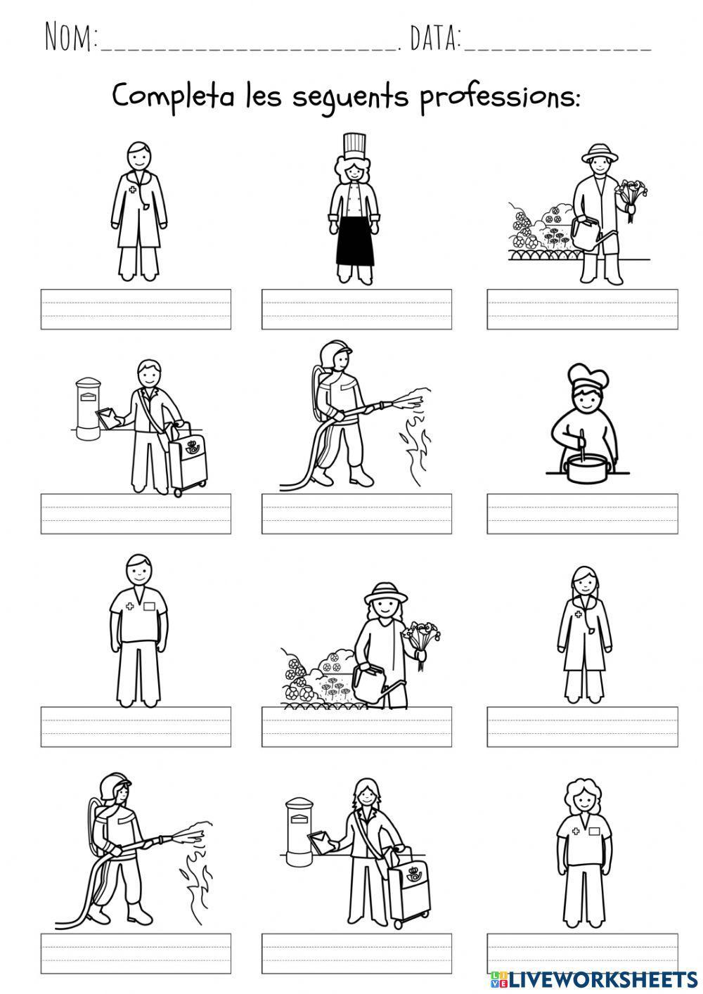 Professions | Free Interactive Worksheets | 1631817