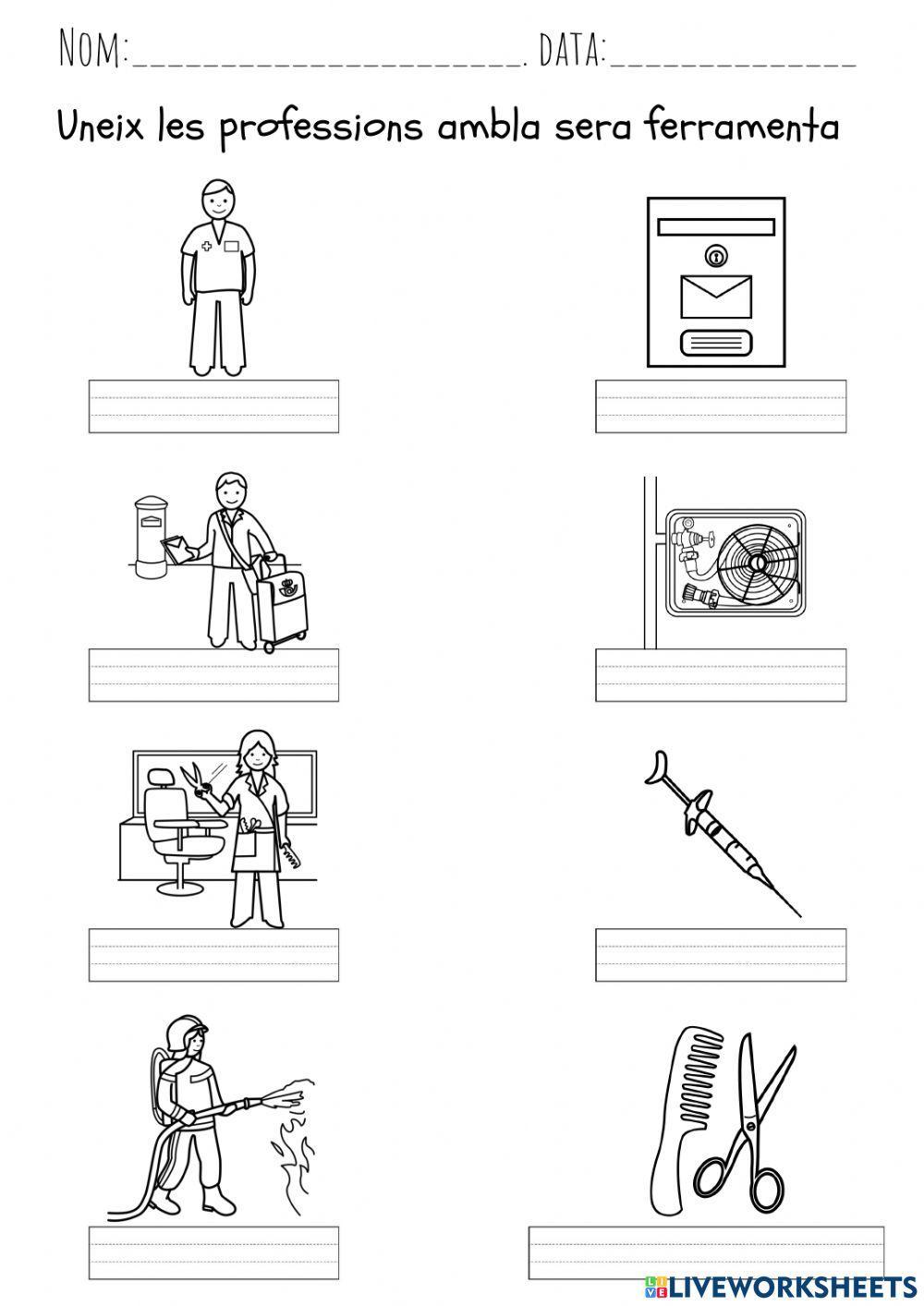 Professions | Free Interactive Worksheets | 1631817