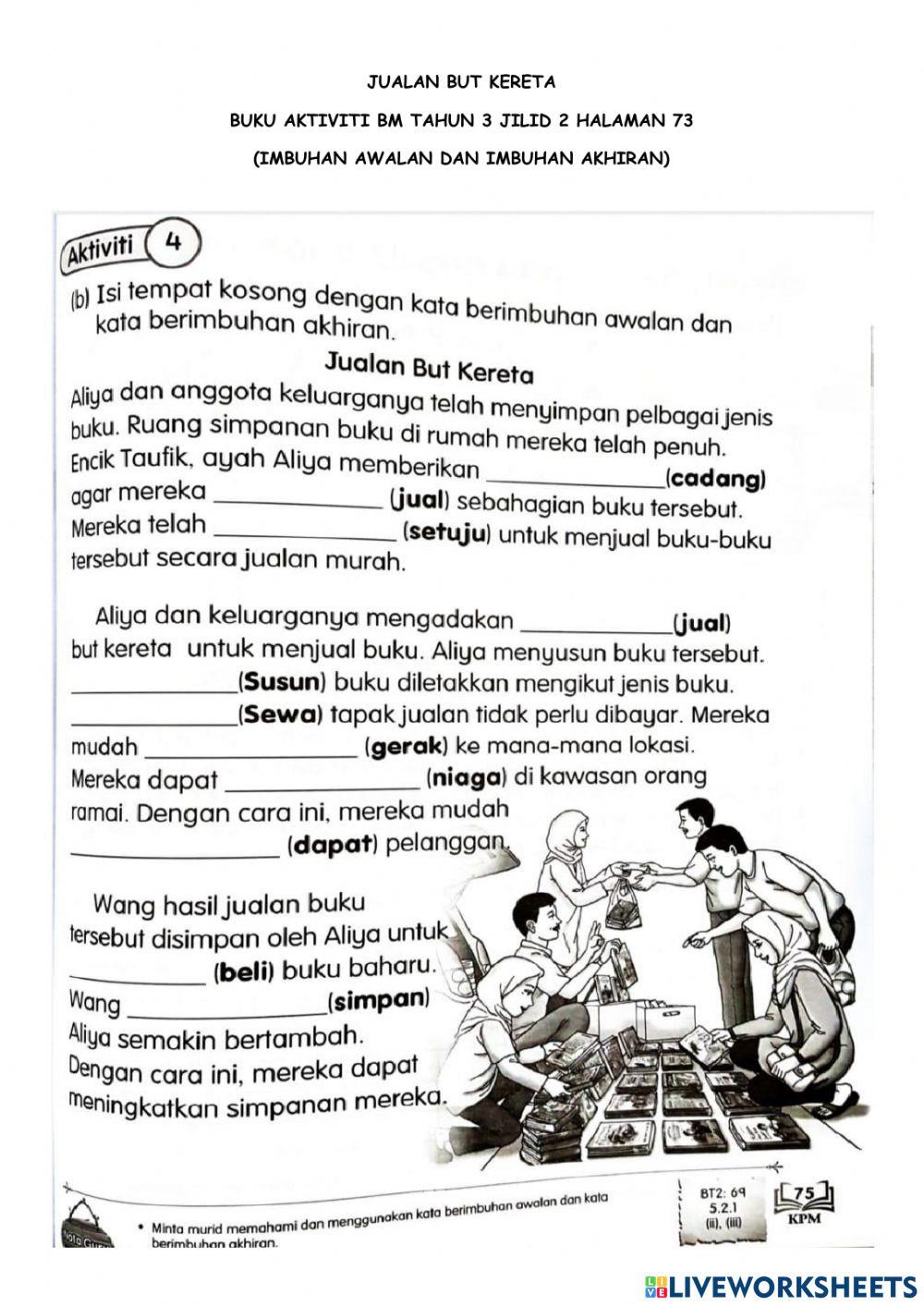 Jualan but kereta interactive worksheet | Live Worksheets