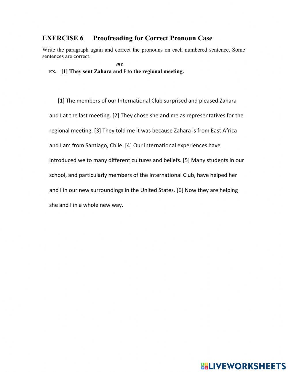 Pronouns as dir… | Free Interactive Worksheets | 1632990