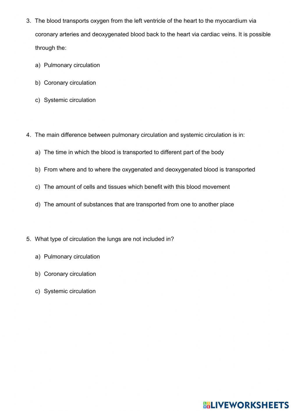 Types of Circul… | Free Interactive Worksheets | 1633393