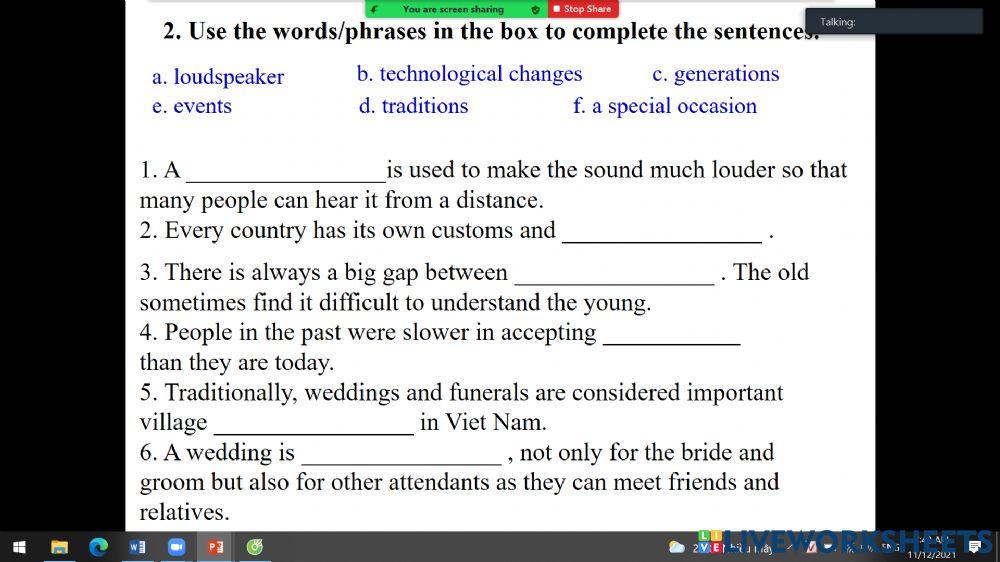 Unit 4 - Lesson 1 - Task 2 | anhthu251094 | Live