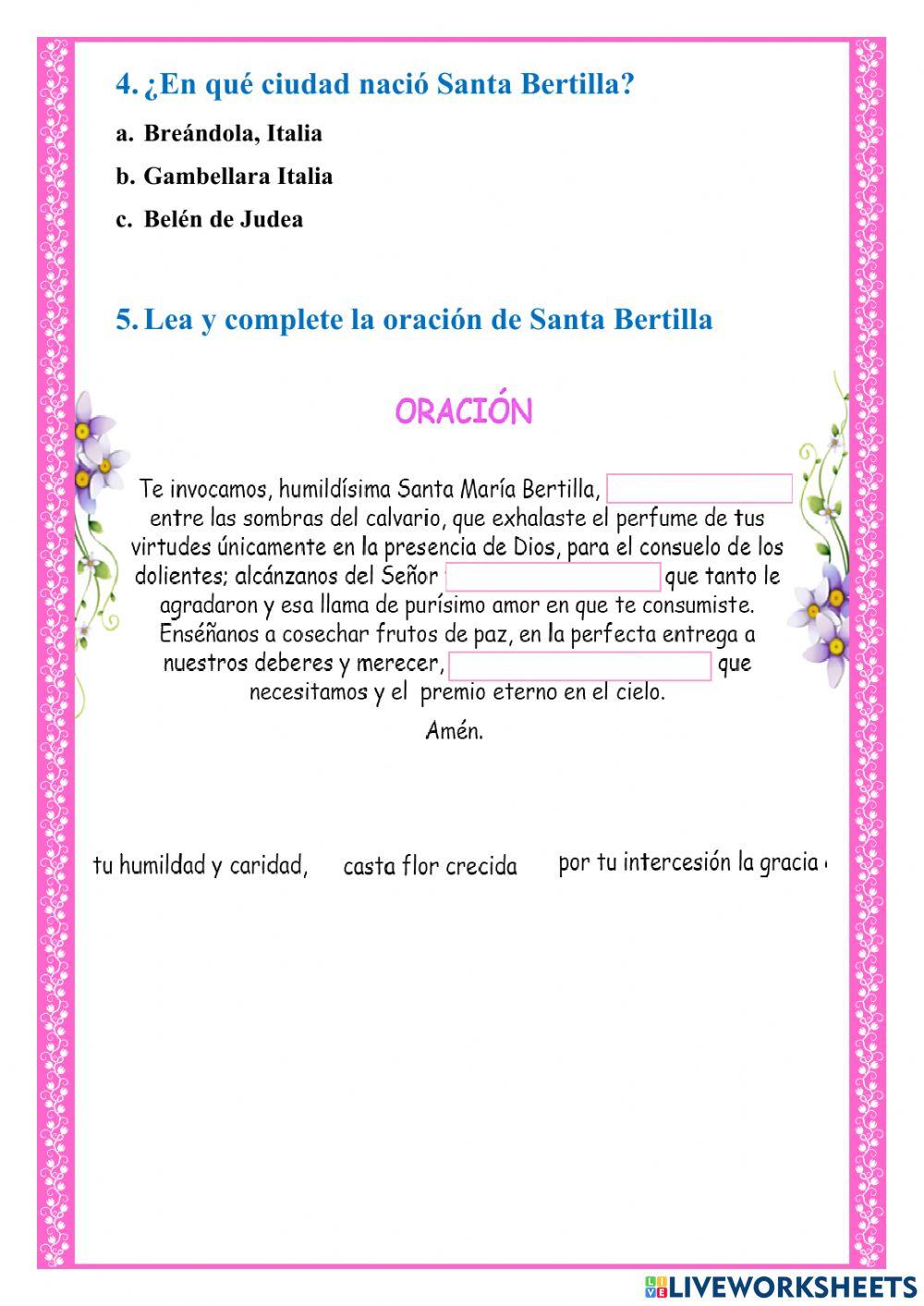 1634039 | Oración a santa bertilla | XimenaCevallos