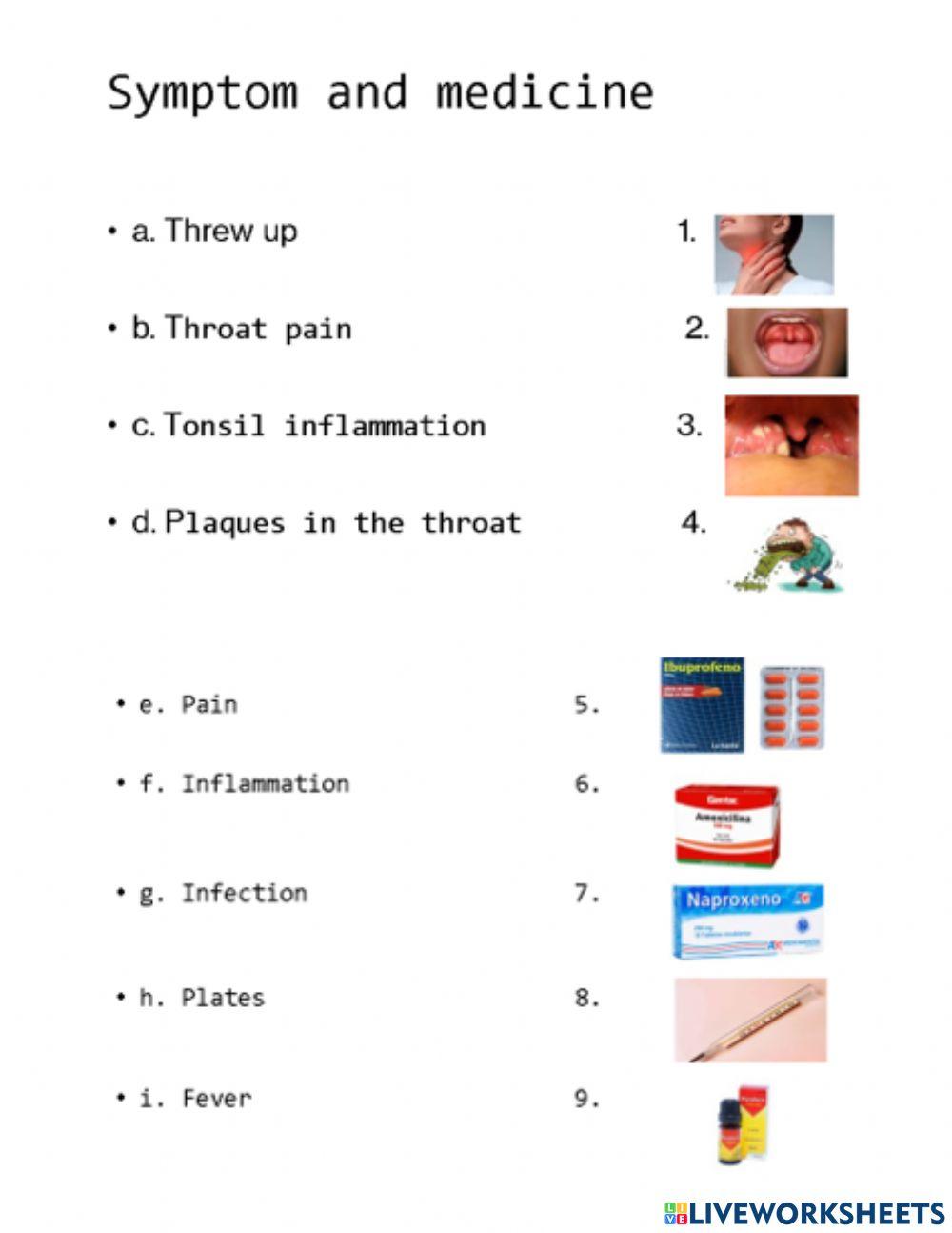 Symptoms and treatment - Final Proyect online exercise for | Live ...