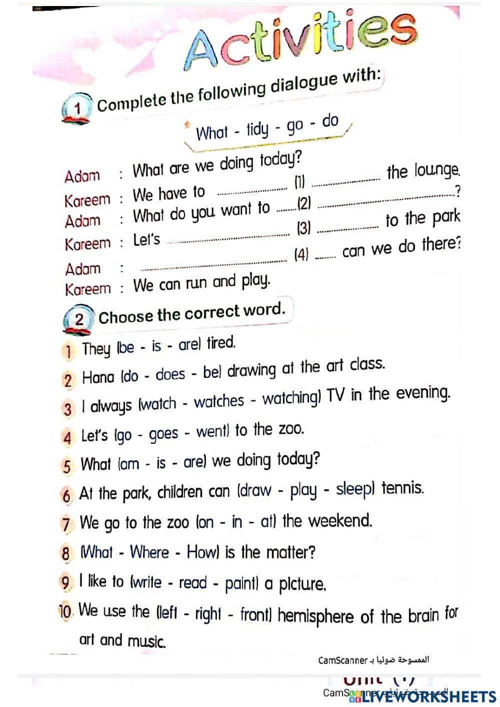 Pg 34 worksheet | Live Worksheets