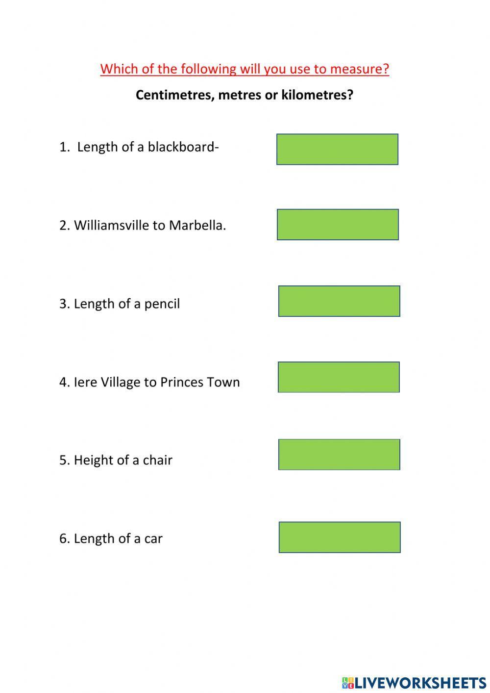 Appropriate Len… | Free Interactive Worksheets | 1635719