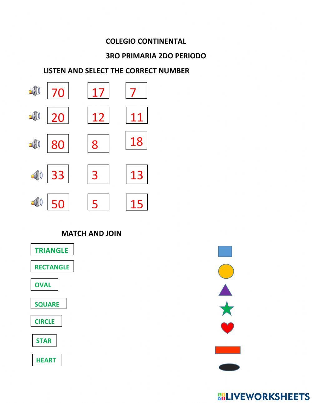 Exam 2do periodo interactive worksheet | Live Worksheets