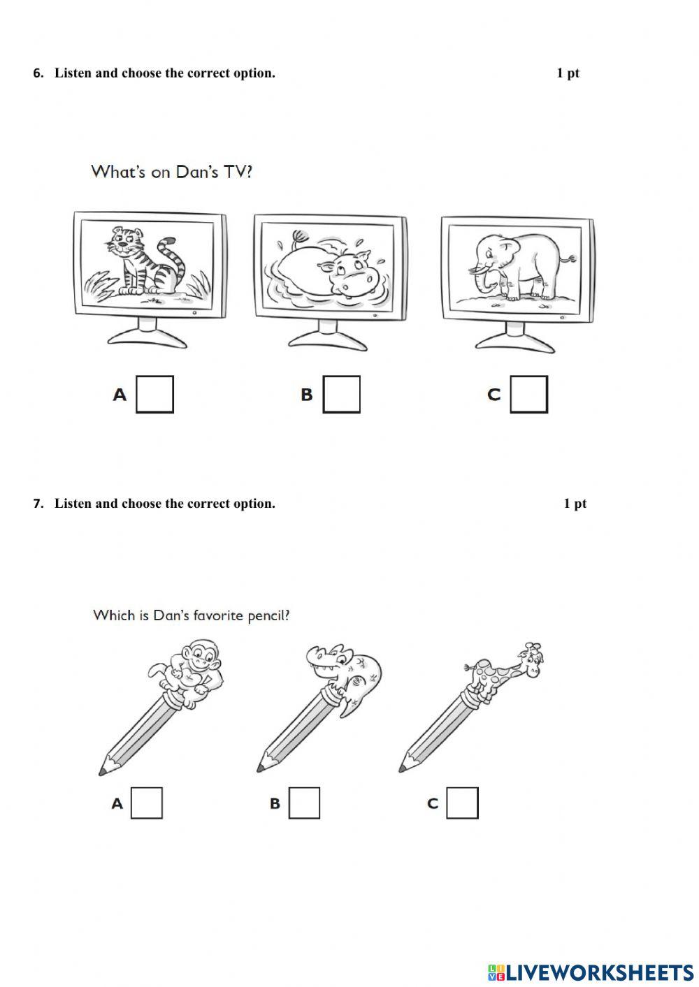 3RD GRADE EXAM 3478567 | ALICIA7484 | LiveWorksheets